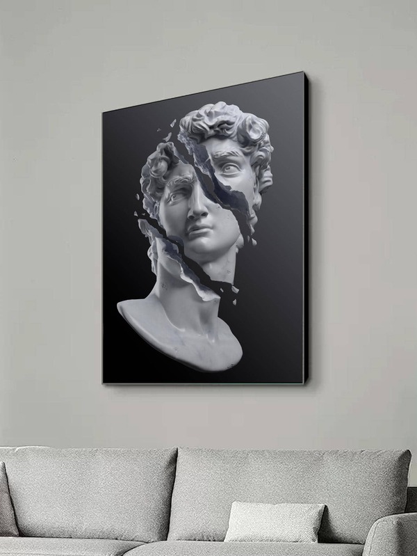 1pc Chemical Fiber Unframed Painting, Modern Figure Graphic Wall Art ...