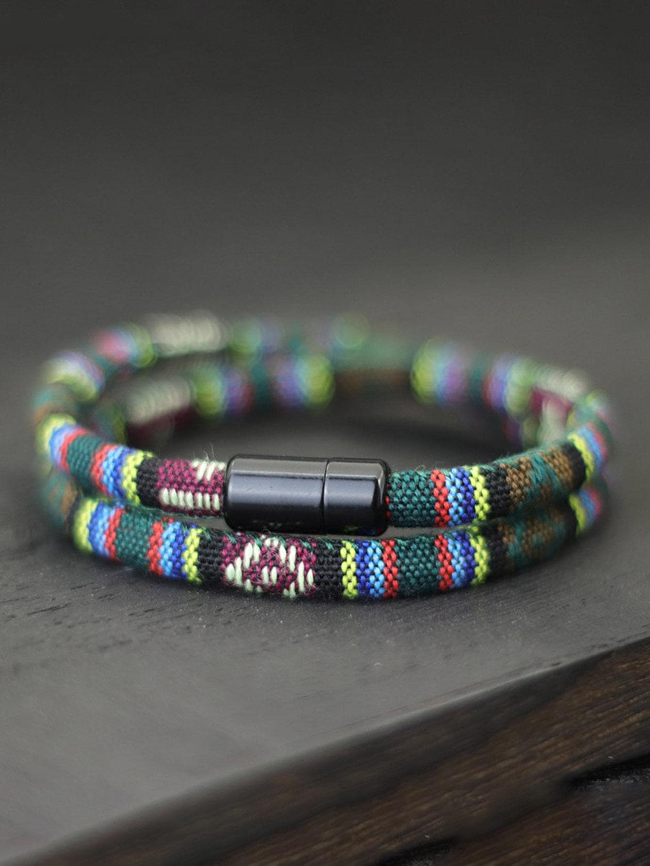 Bohemia Men Rope Bracelet Attract Magentic Braclet Adventure Survival ...