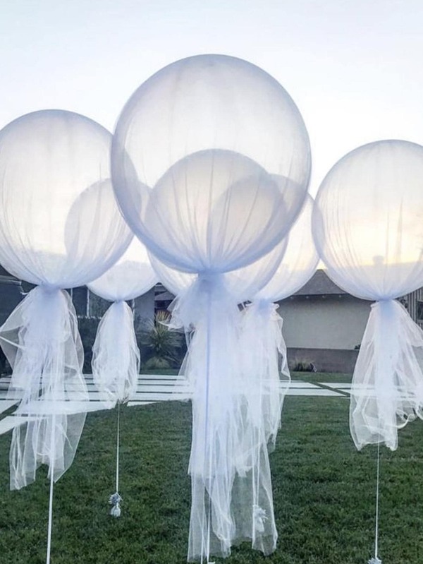1pc Polyester White Balloon Decorative Mesh | SHEIN USA
