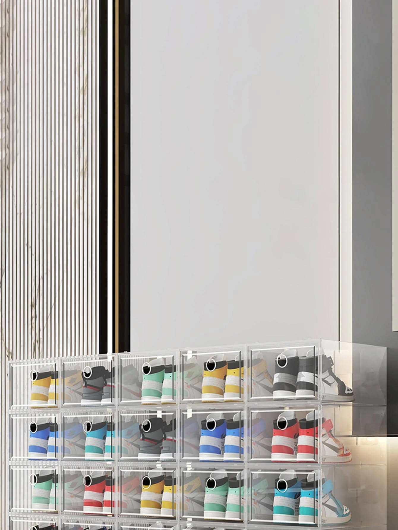 1pc PP Shoe Storage Box, Minimalist Plain Shoe Storage Box For Home ...