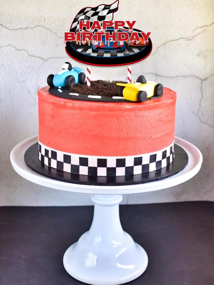 F1 Race Car Cake Topper Glitter Supercar Non Edible X In, 46% OFF