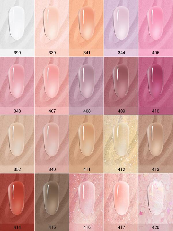 AZUREBEAUTY 31Pcs Dip Powder Nail Kit Starter - Jelly Translucent, 20 ...
