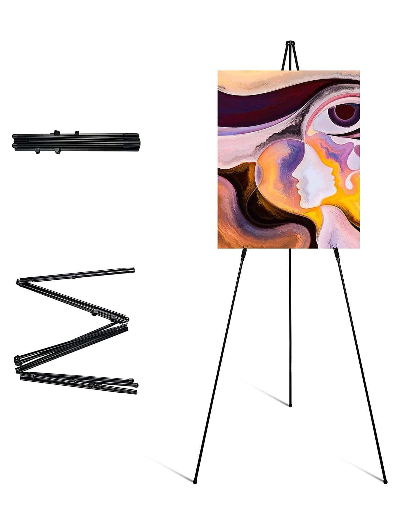 63" Instant Display Sign Easel Stand, Tripod for Wedding Sign, Posters ...