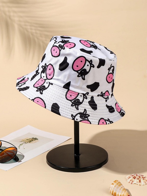 Cow Print Bucket Hat | SHEIN USA