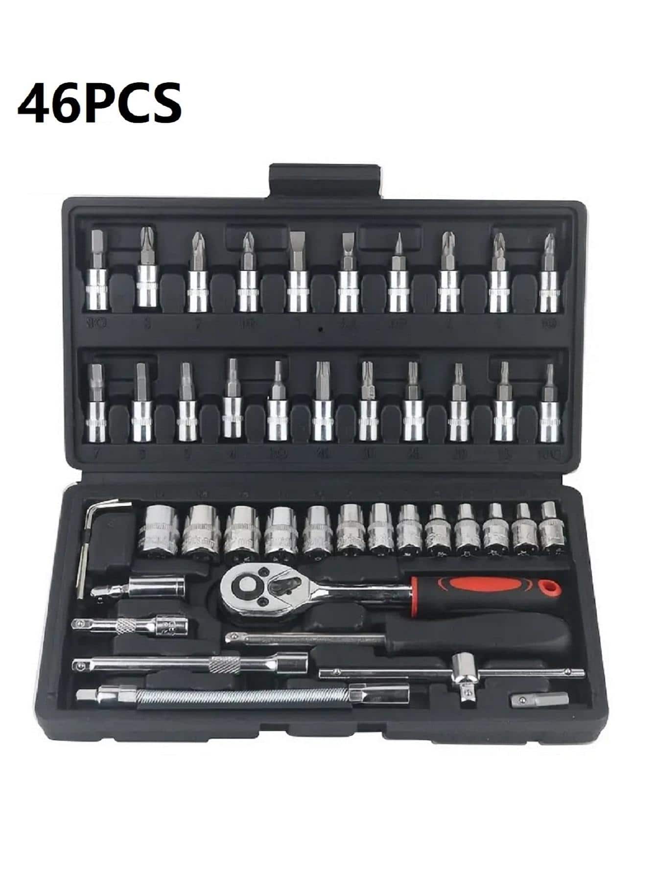 46pcs-car-repair-tool-kit-ratchet-torque-wrench-spanner-screwdriver