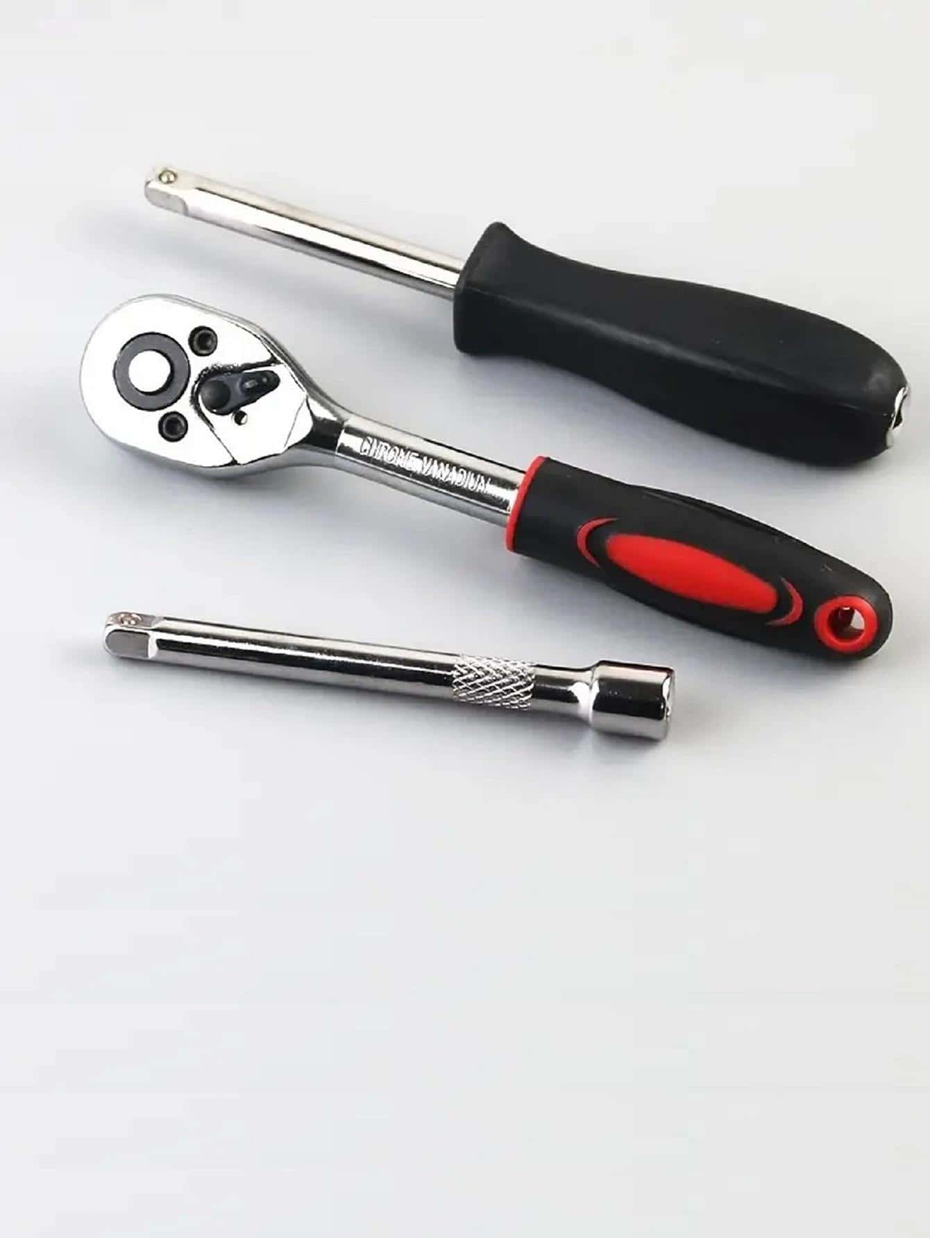 46pcs Car Repair Tool Kit, Ratchet Torque Wrench Spanner Screwdriver ...