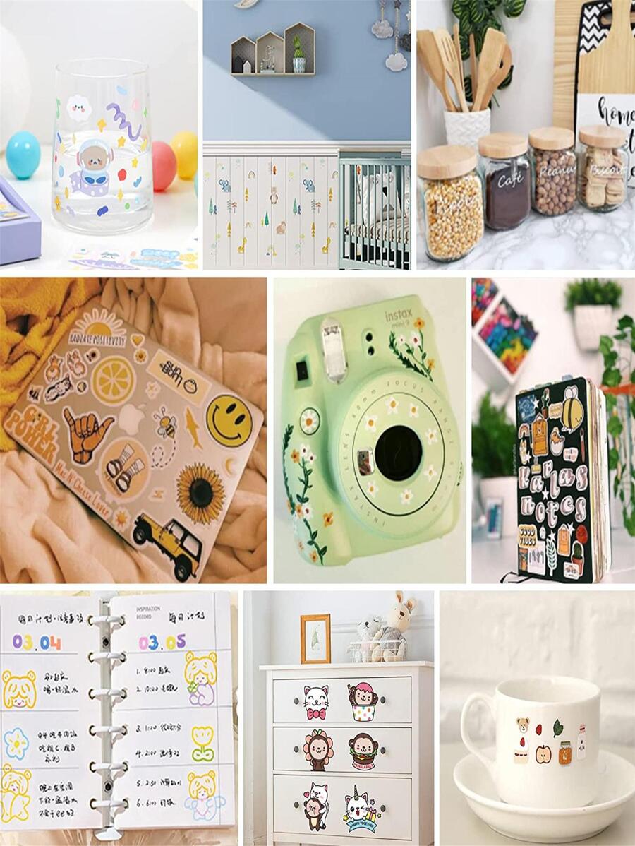 HTVRONT Clear Sticker Paper- 60 Sheets Transparent Sticker Paper ...