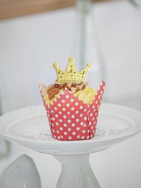 50pcs Crown Design Cake Topper, Creative Crown Shaped Cake Decoration ...