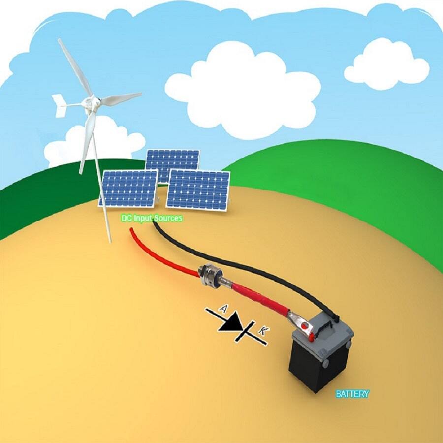 1600V Volt 100A Amp Diode, Wind Driven Generator Solar Panel PV Stud ...