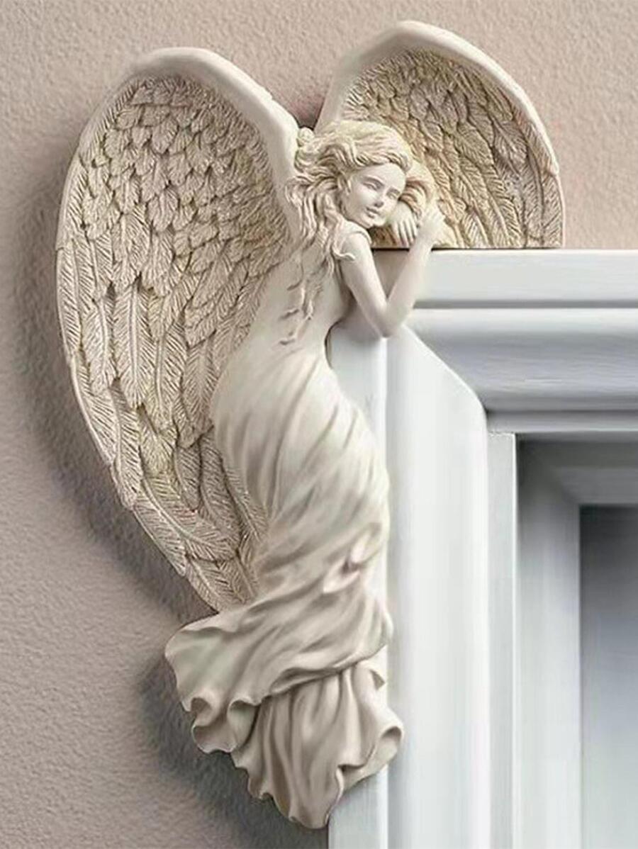 Angel Shaped Decorative Object, Beige Door Frame Decoration For Home ...
