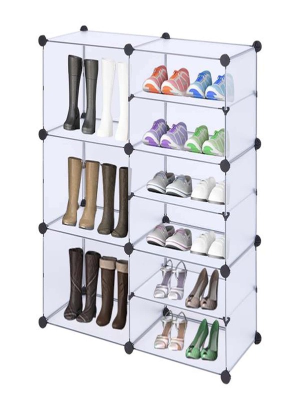 9-Cube Storage Unit, Interlocking Organizer with Divider Design ...