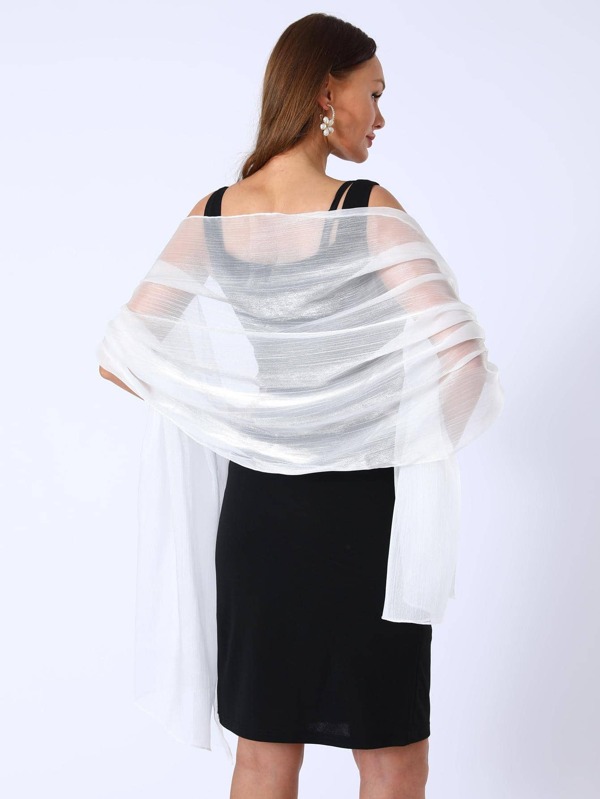 Solid Sheer Minimalist Shawl | SHEIN USA