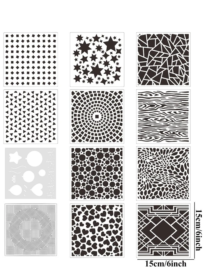 Simple Geometric Pattern Stencil