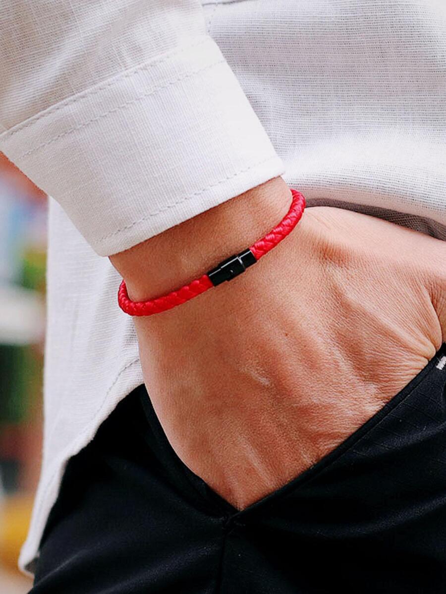 Keel Rope Bracelet Men Lucky Red Thread Bracelet Attract Mirco Magnetic ...