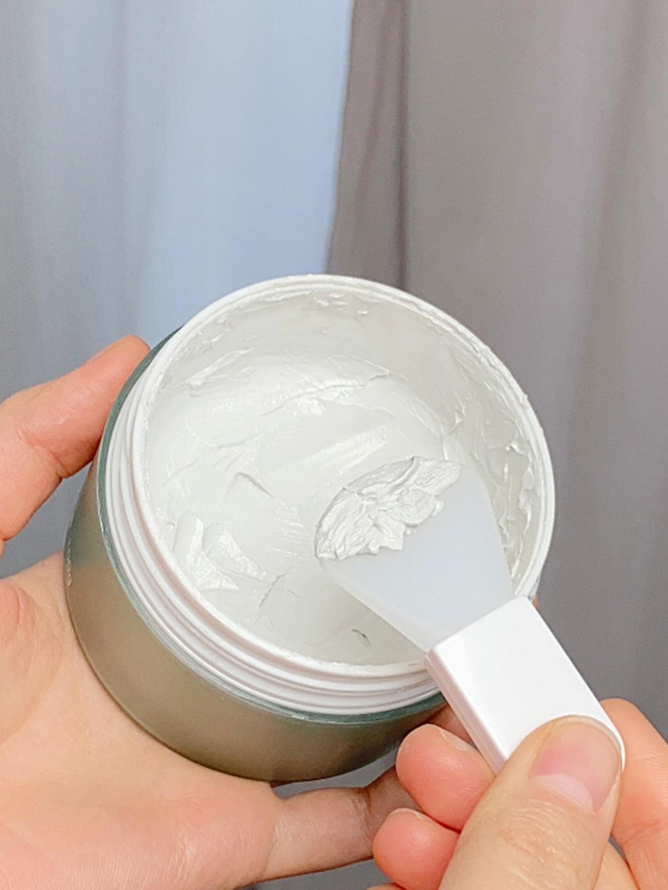 1pc White Mud Mask Spatula, Silicone Facial Mask Squeegee, Special ...