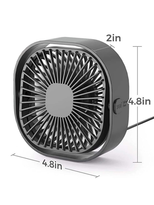 4 Inch Small USB Desk Fan, Mini Portable Table Fan, 4" Desktop Fan 3 ...