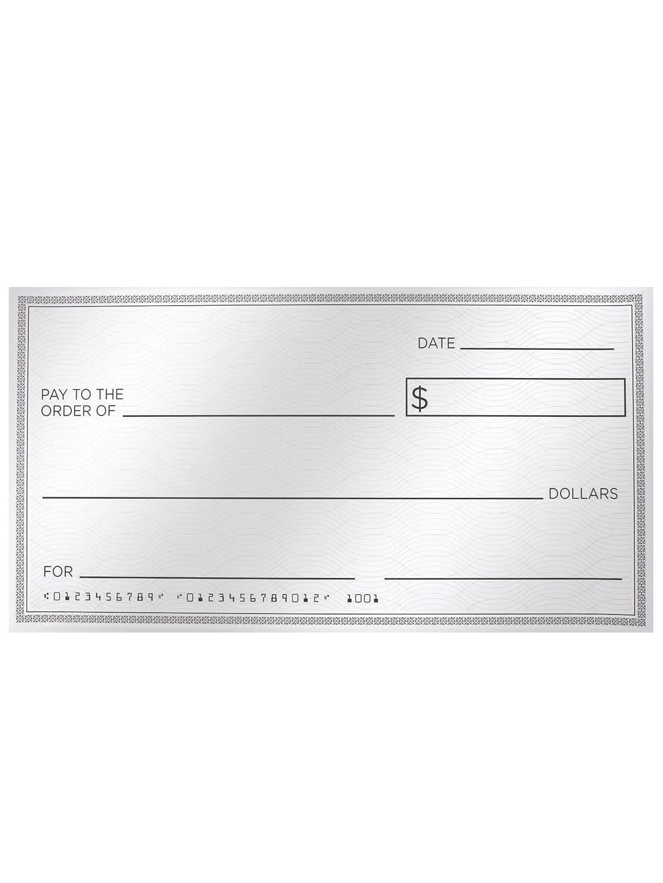Reusable Big Check for Presentation, Large Oversized Dry Erase Plaque ...