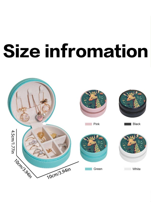 1pc Giraffe Pattern Jewelry Box | SHEIN USA
