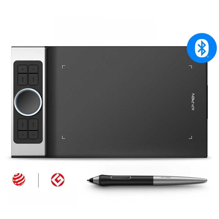 XPPen XPPen Deco Pro SW 9x5 Inches Bluetooth Graphics Tablet Wireless ...
