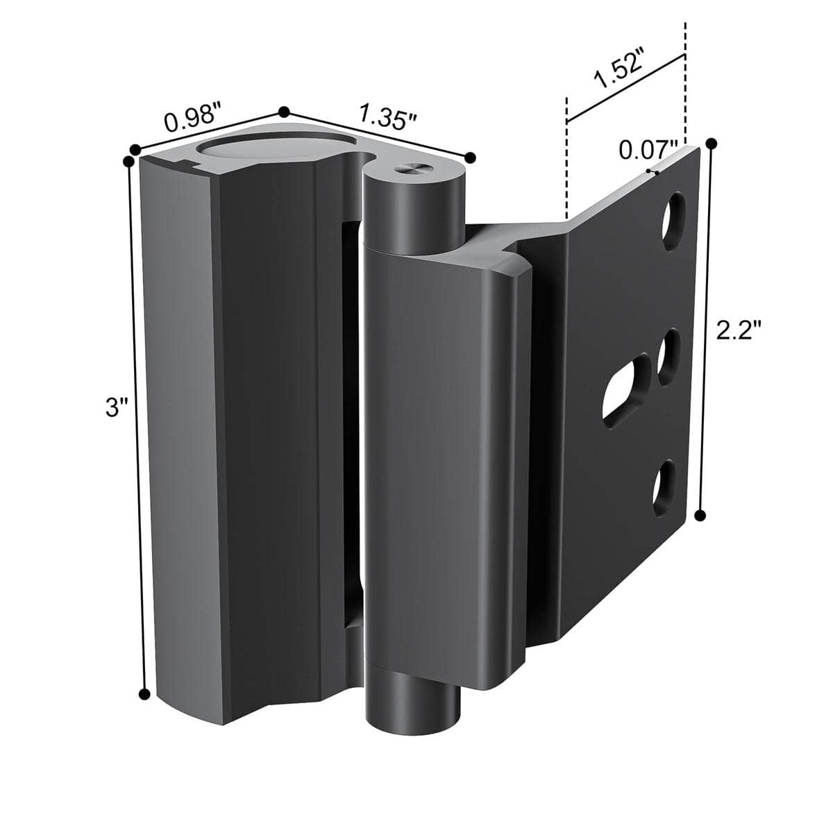2 Pack AceMining Door Reinforcement Lock Withstands 800lbs of Force ...