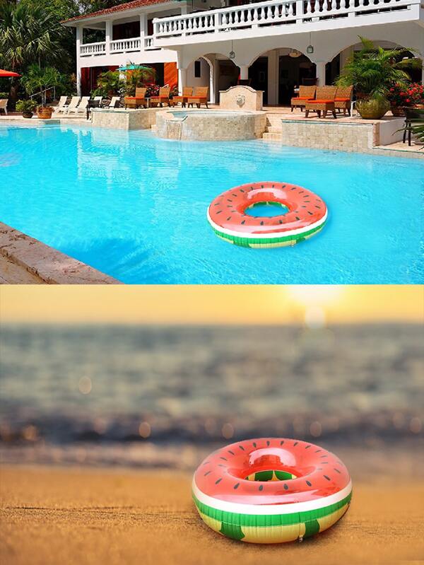 Swim RingIn flatable Pool Float Giant Fruit Pool Lounge Toy, Large Pool ...