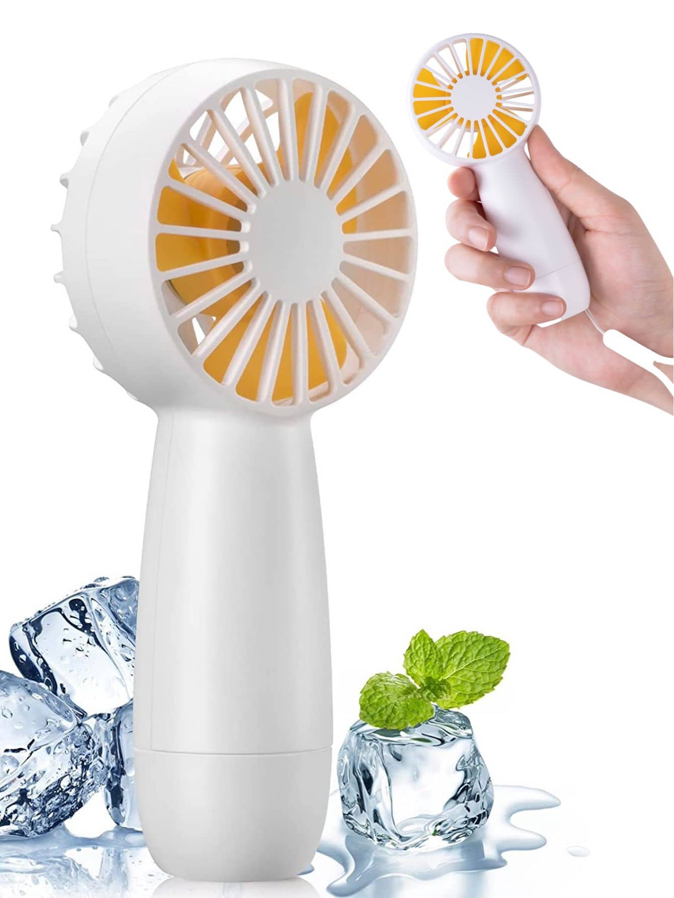 Mini Handheld Fan, Portable Battery Fan with Max 23 Hours Working Time ...