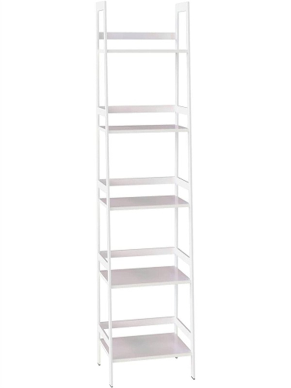 Bookshelf, Ladder Shelf, 4 Tier Tall Bookcase, Modern Open Book Case ...