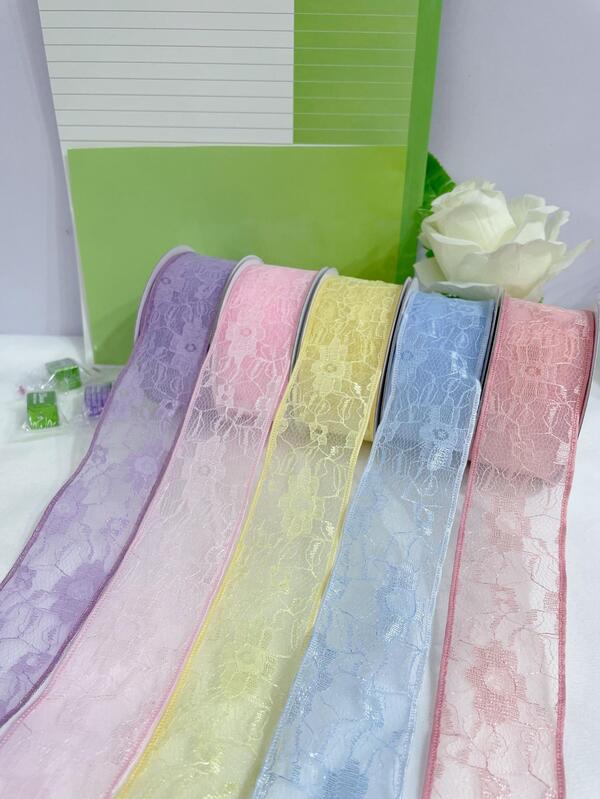 1roll Floral Design Gift Wrapping Ribbon | SHEIN UK