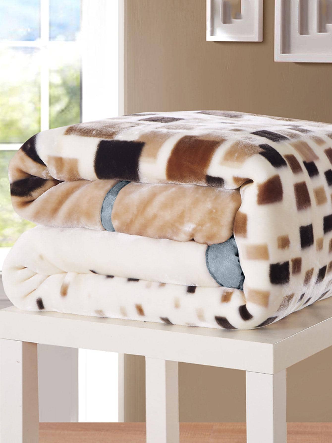 1pc Geometric Pattern Blanket | SHEIN USA
