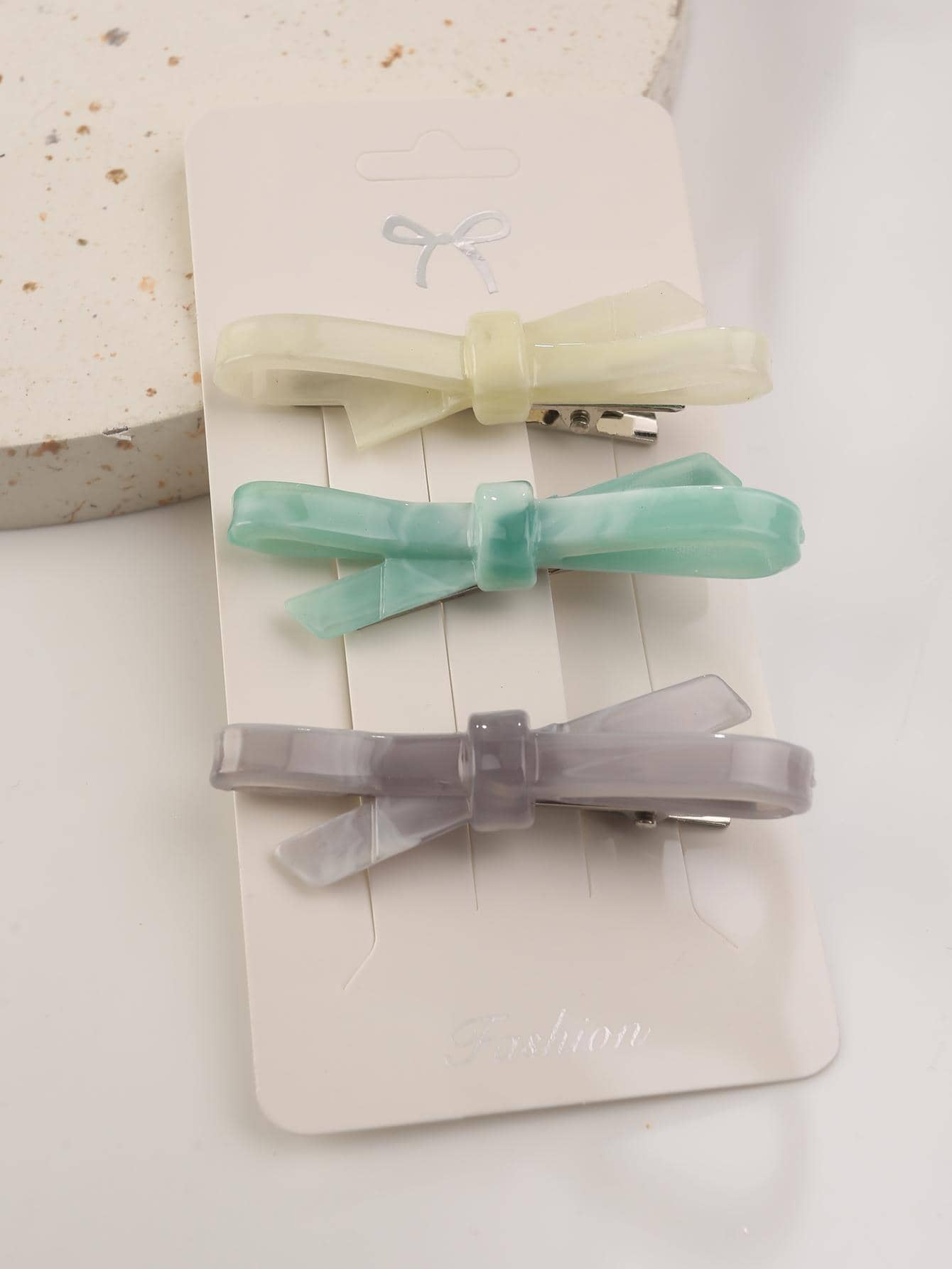 3pcs Women Bow Decor Fashion Versatile Alligator Hair Clip, For Daily ...