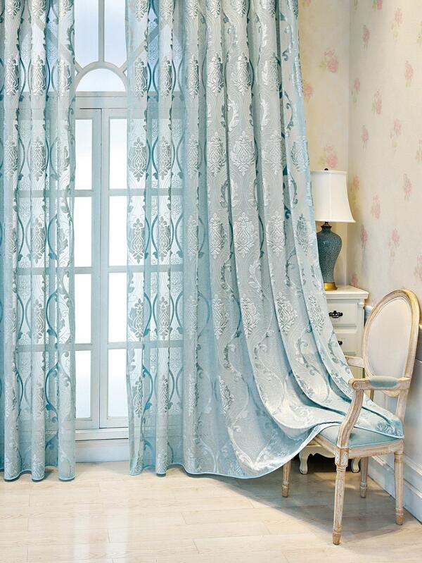 Floral Pattern Single Panel Sheer Curtain | SHEIN USA