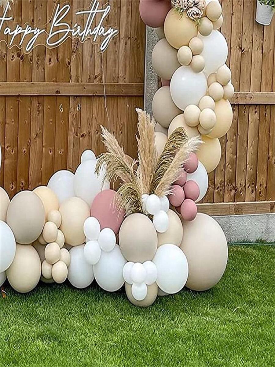 182pcs Double Layer Skin Tone Balloon Garland Arch Kit, Vintage Pastel ...