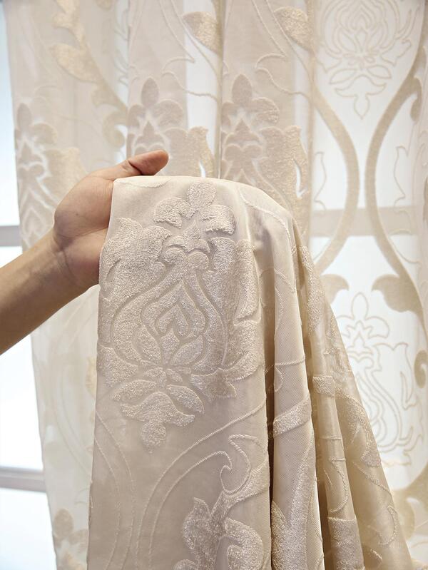 Floral Pattern Single Panel Sheer Curtain | SHEIN USA