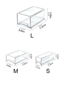 1pc Clear Simple Storage Box | SHEIN UK