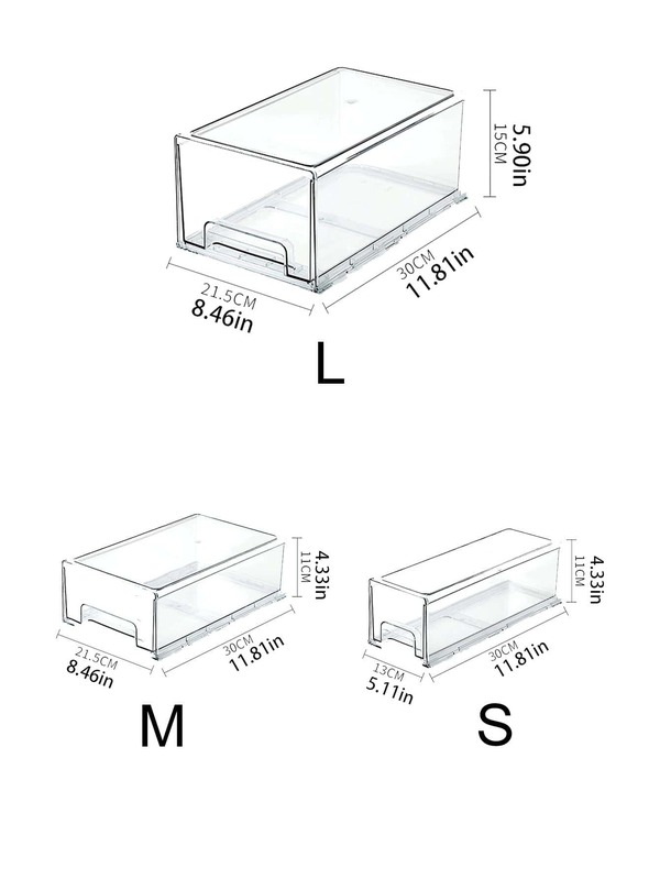 1pc Clear Simple Storage Box | SHEIN UK