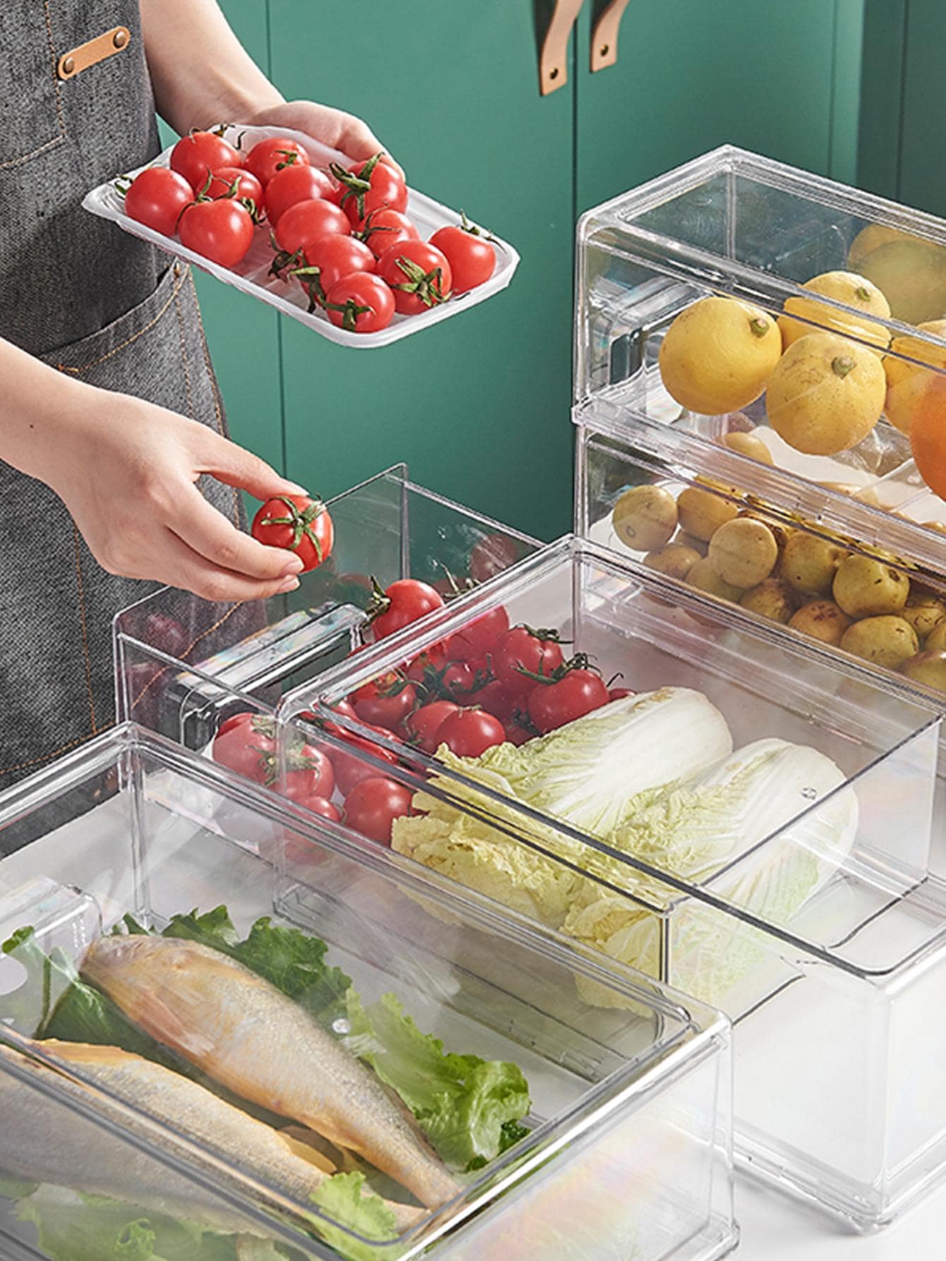 1pc Clear Simple Storage Box | SHEIN UK