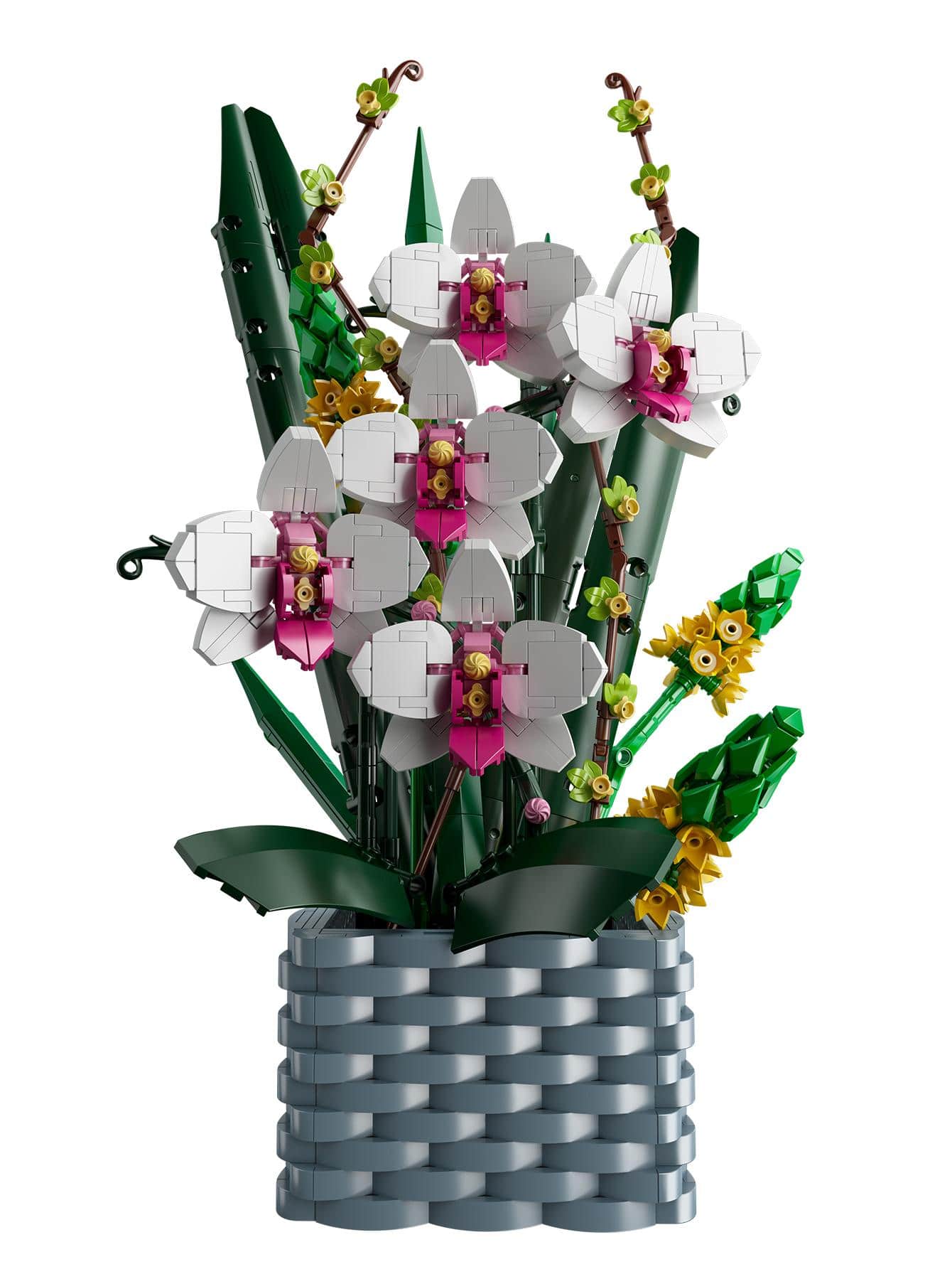 Mould King 10025 Orchid Building Blocks Set, 1158 Pieces Botanical ...