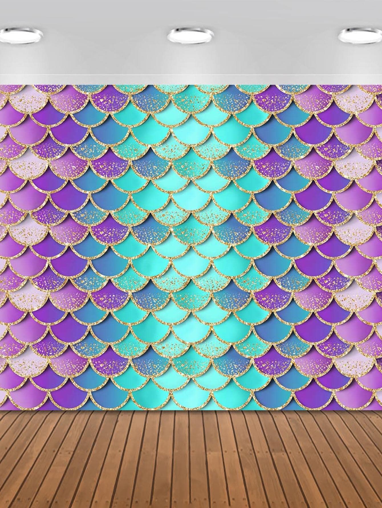 1pc Fish Scale Pattern Background Cloth | SHEIN USA