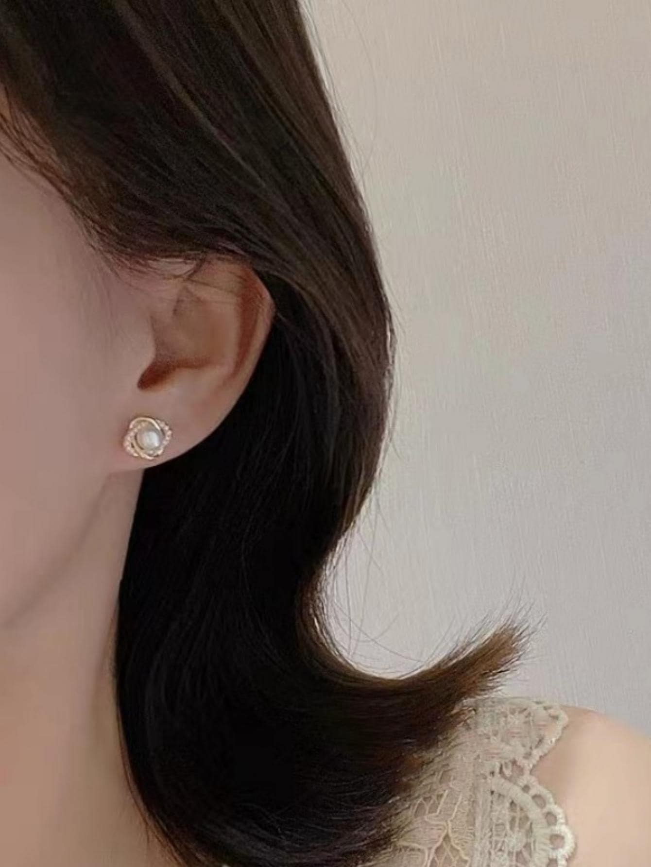 Simple And Versatile Faux Pearl Stud Earrings For Women, Sweet And ...