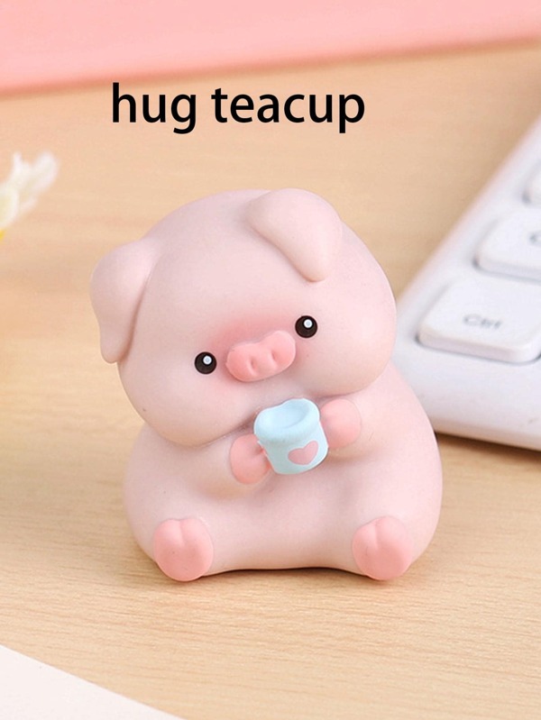1pc Cartoon Pig Shaped Random Decoration Craft | SHEIN USA