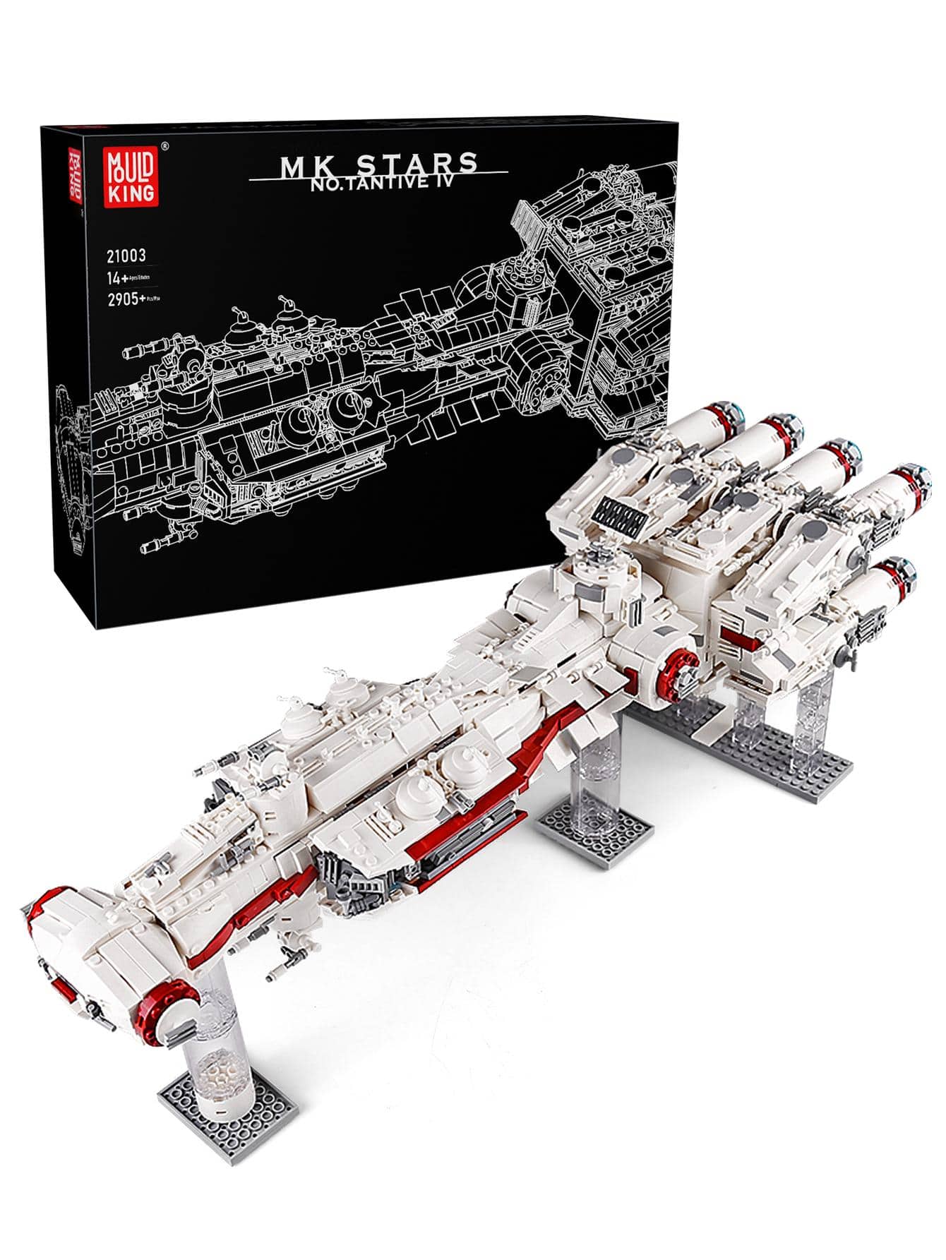 Mould King 21003 Star Plan: A New Hope UCS Starship Tantive IV Blockade ...