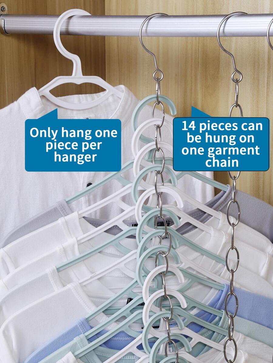 1pc Stainless Steel Chain Hanging Storage Rack, Simple Chain Design ...