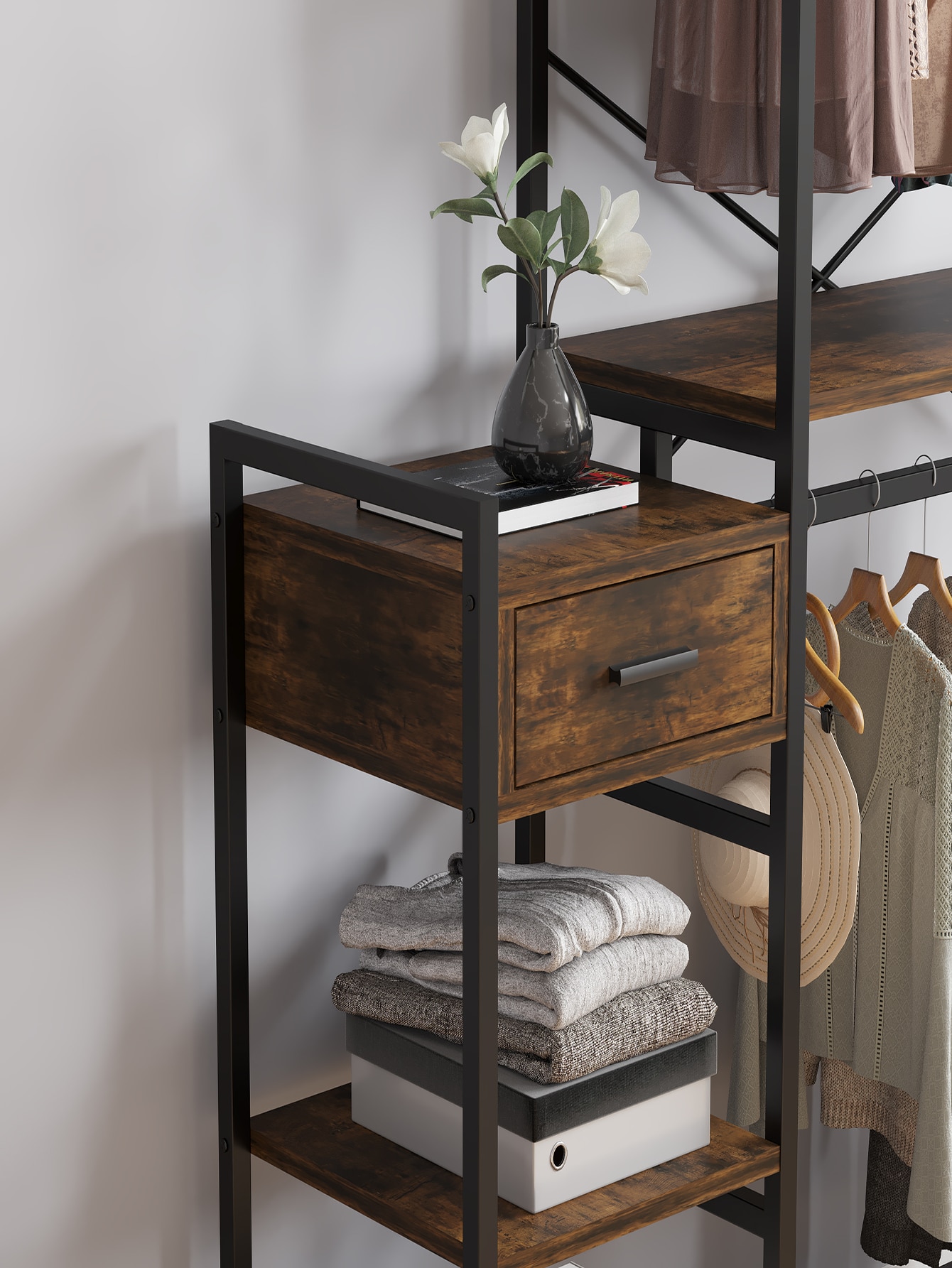 Independent Wardrobe Manager, Clothes Rack, Multiple Storage Rackslarge ...