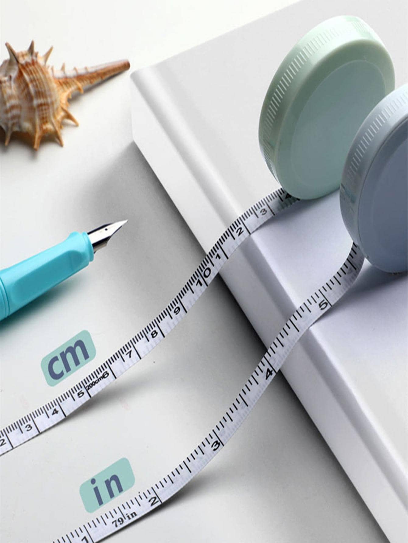 1/2/3pcs Portable Plastic Soft Tape Measure, Double-Scale Retractable ...