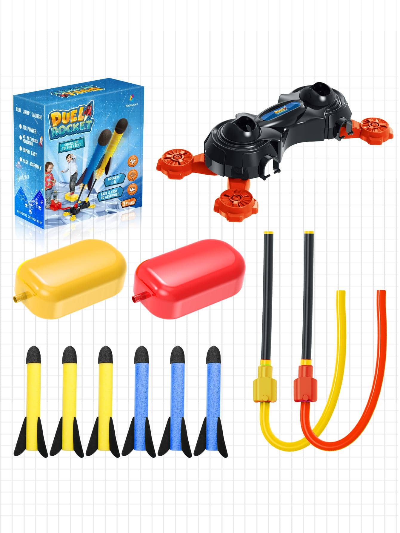 Toy Rocket Launcher for Kids,Outdoor Toys-Shoots Up to 100 Feet-Jump ...