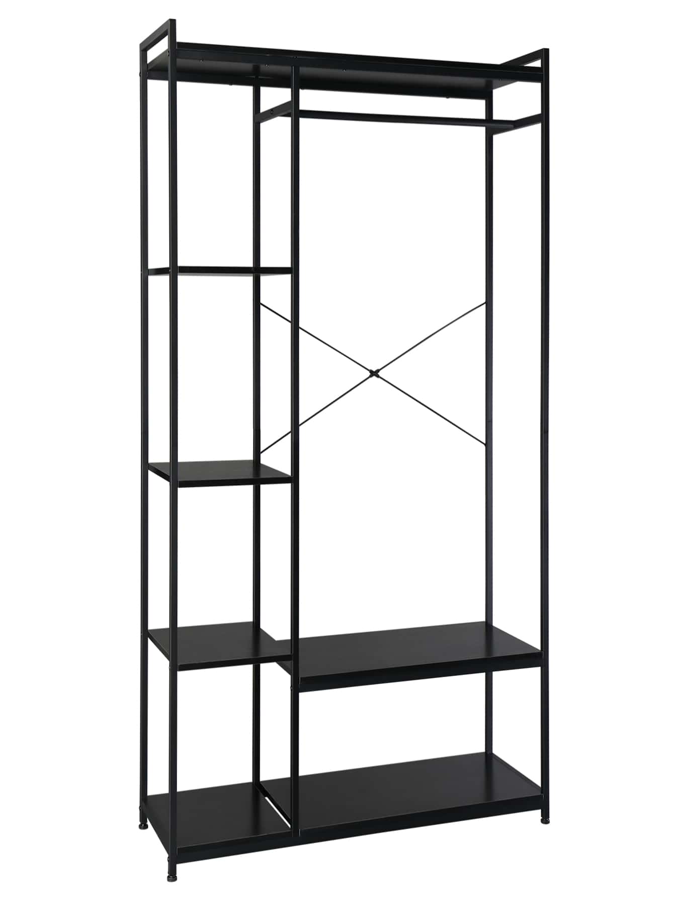 Metal Clothing Rack, Stand Alone Wardrobe Organizer,Suspender Wardrobe ...