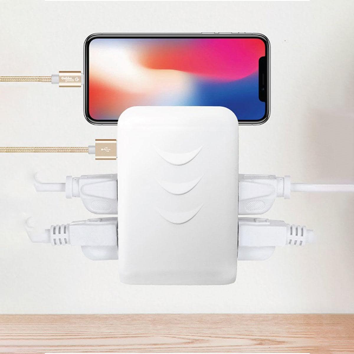 SHEIN Outlet Gabba Goods Flat 4 Port Surge with 2 USB Ports | SHEIN USA