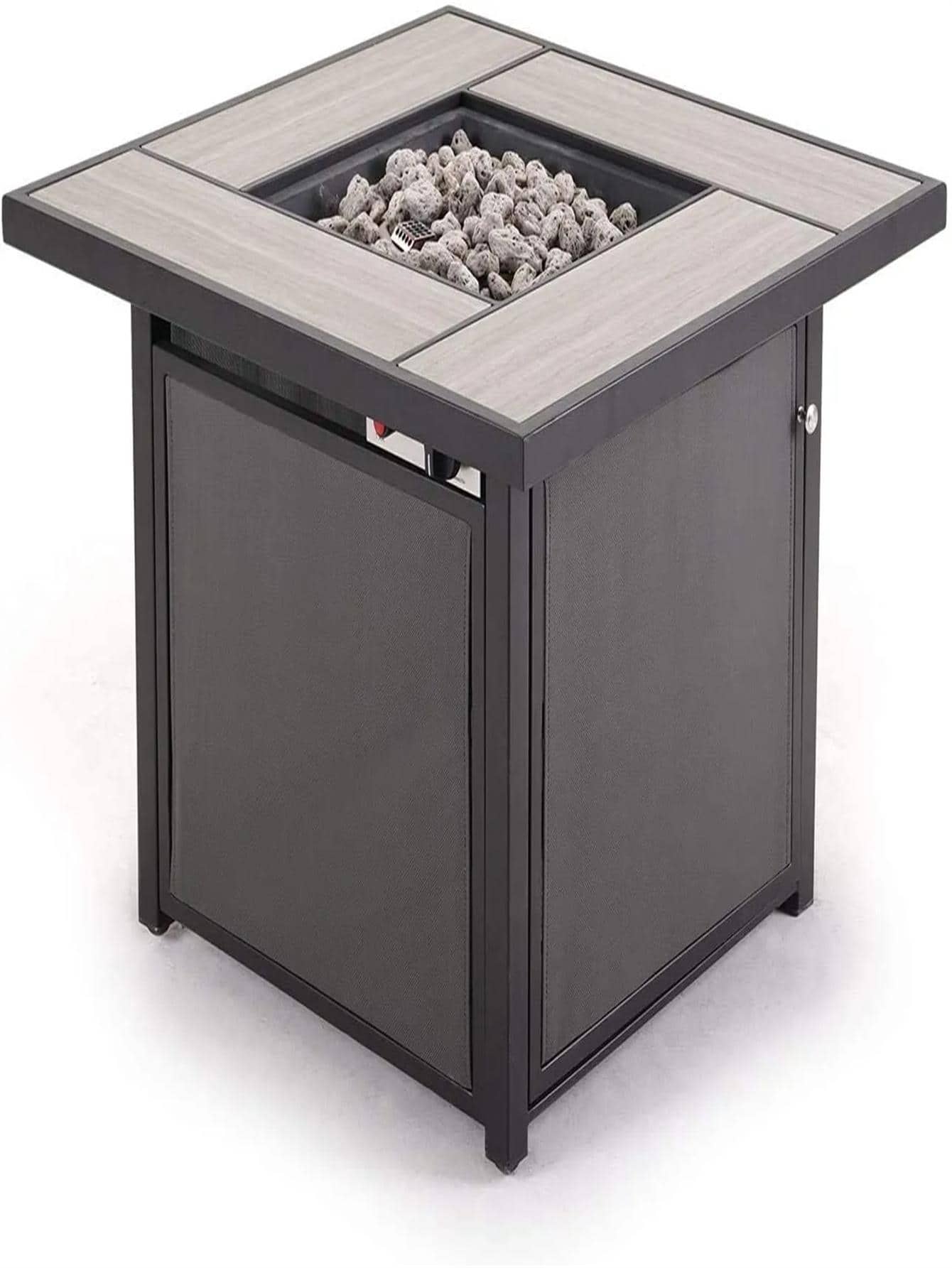 Outdoor 32 Inch Propane Gas Fire Pit Table Square Fire Pit | SHEIN USA