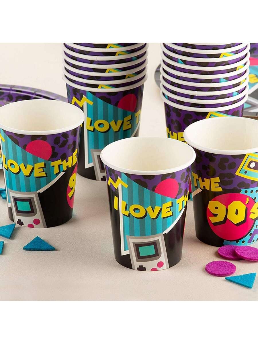 144 Piece I Love the 90s Theme Party Decorations, Retro 1990s Birthday ...