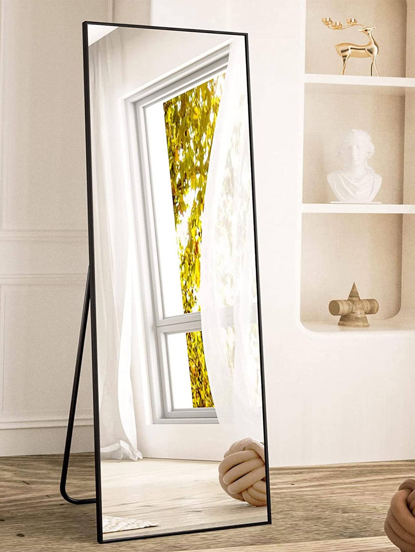 BEAUTYPEAK 64"x21" Full Length Mirror Rectangle Body Dressing 18x58 ...